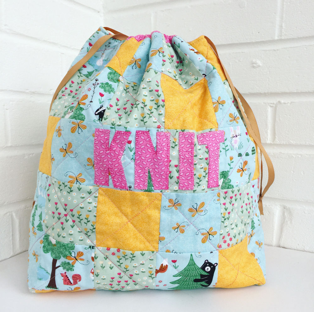 Knitting Project Bag Tutorial- The Craft Cotton Co