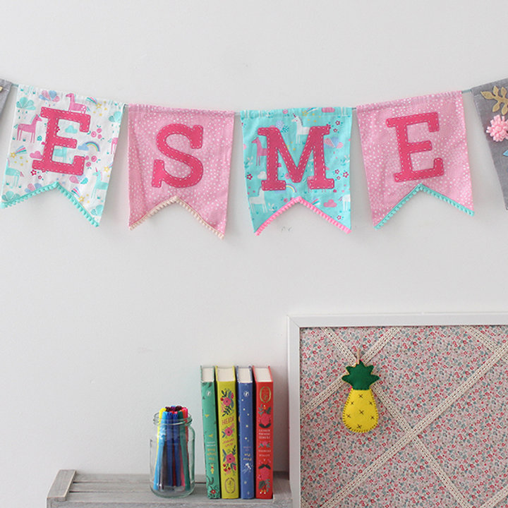 How to Make Personalised Pennant Bunting- The Craft Cotton Co