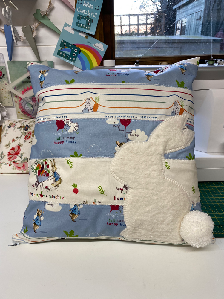 Peter Rabbit Easter Cushion- The Craft Cotton Co
