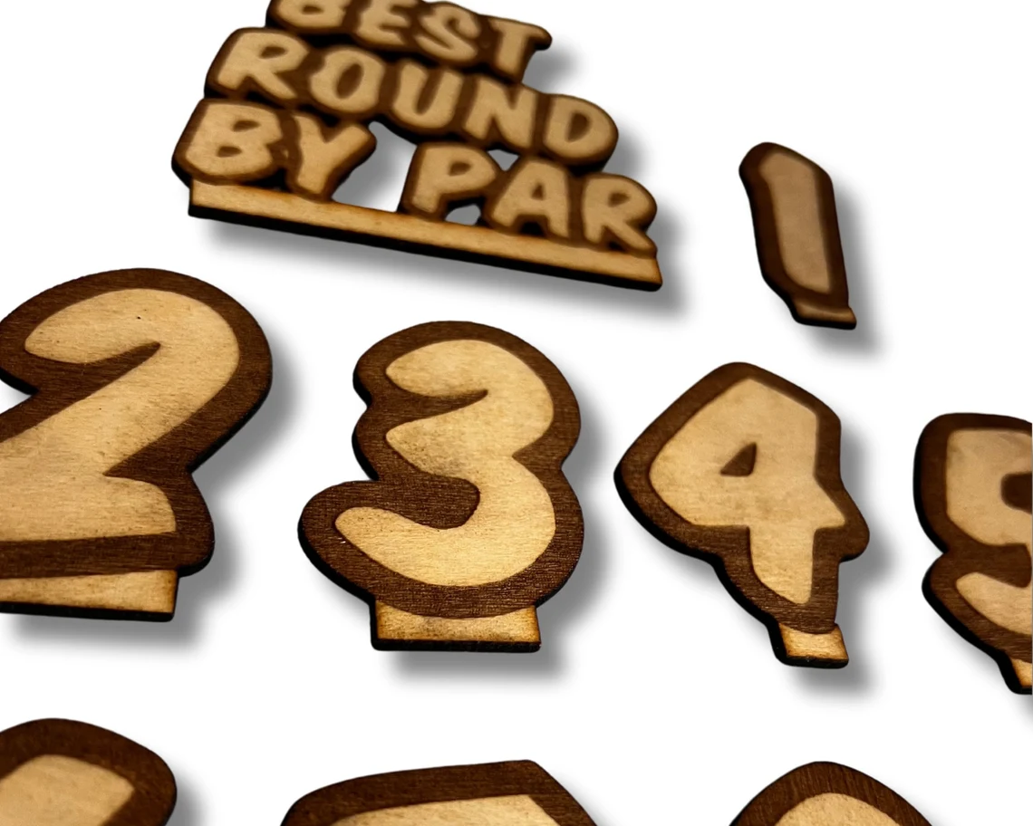 Golf Scorecard Display - Best Round by Par | BlueHeronCrafts.com