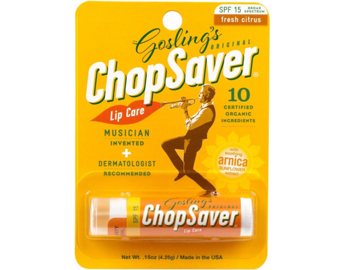 ChopSaver Gold Lip Balm with SPF 15 Protection | austinwinds