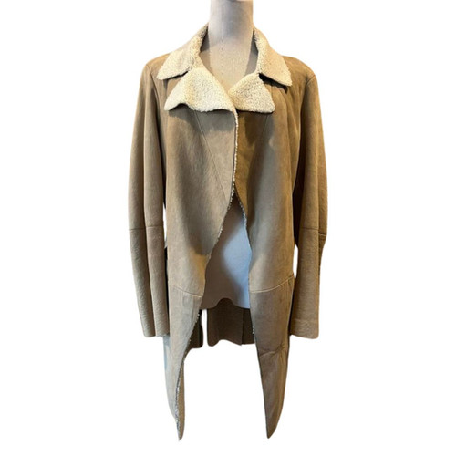 Yves Saint Laurent Suede And Shearling Coat | MyGo2Girl