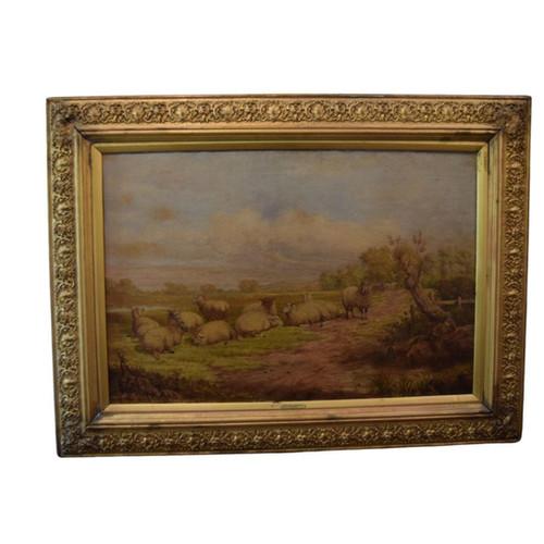 Antique Joseph Penn Painting English Sheep | MyGo2Girl