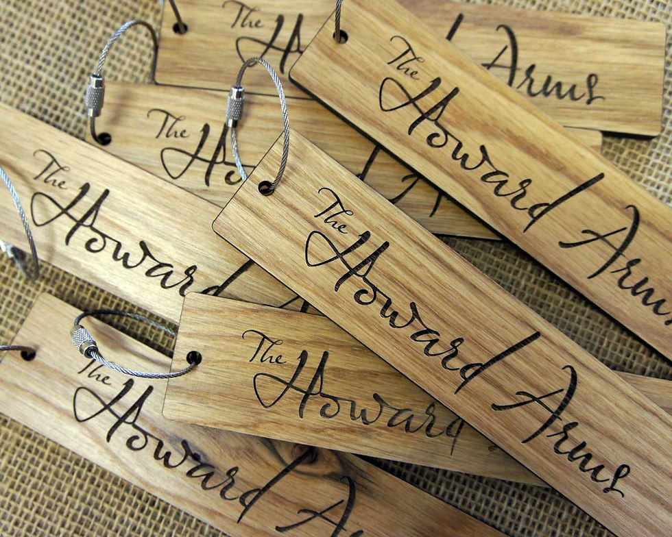 Wooden Printed & Engraved Keyrings