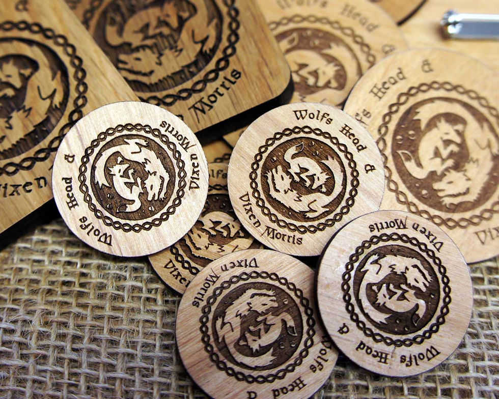 Wooden Printed & Engraved Tokens