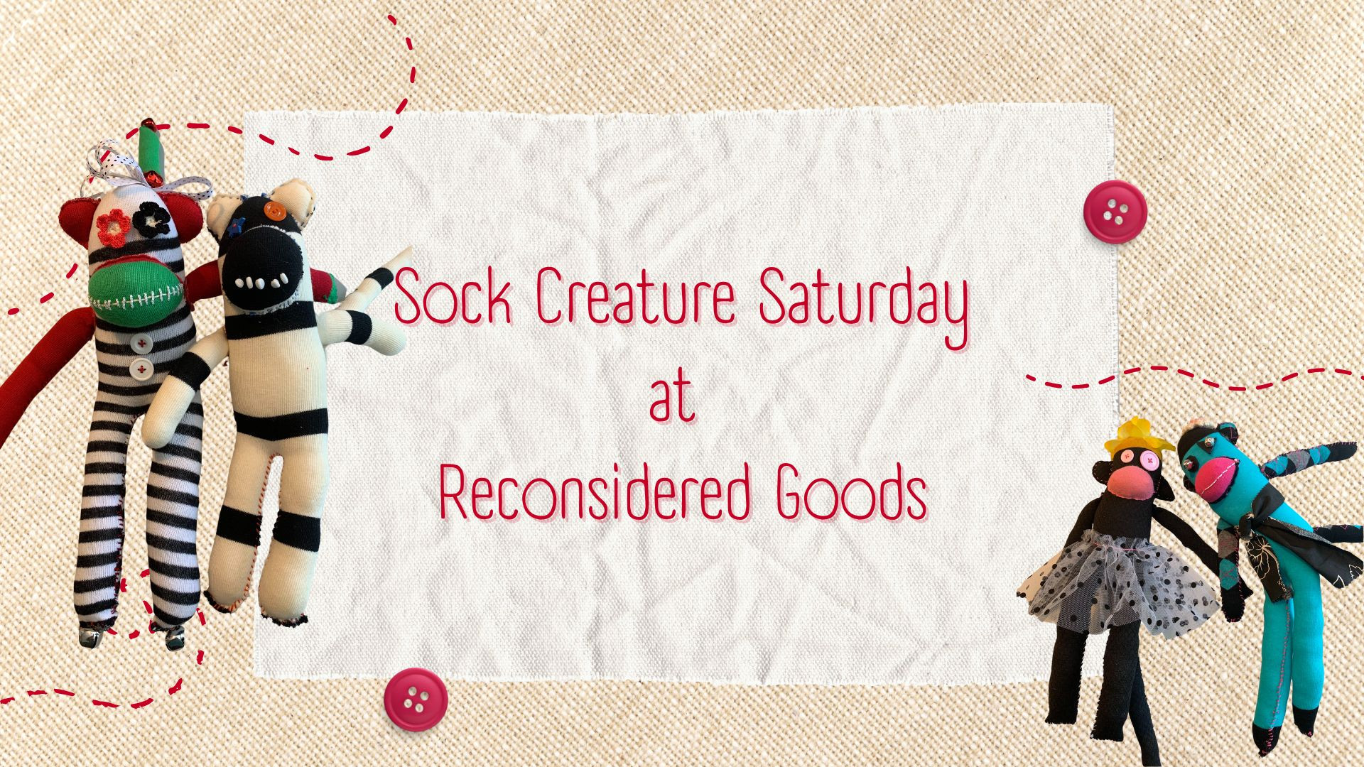Sock Creature Day | Reconsidered Goods