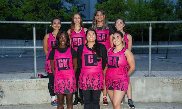 blue flames netball