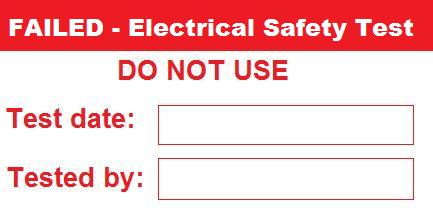 "Do Not Use" Failed Labels | FirstStopSafety