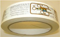 Plug Wiring Printed Instruction Tape | FirstStopSafety
