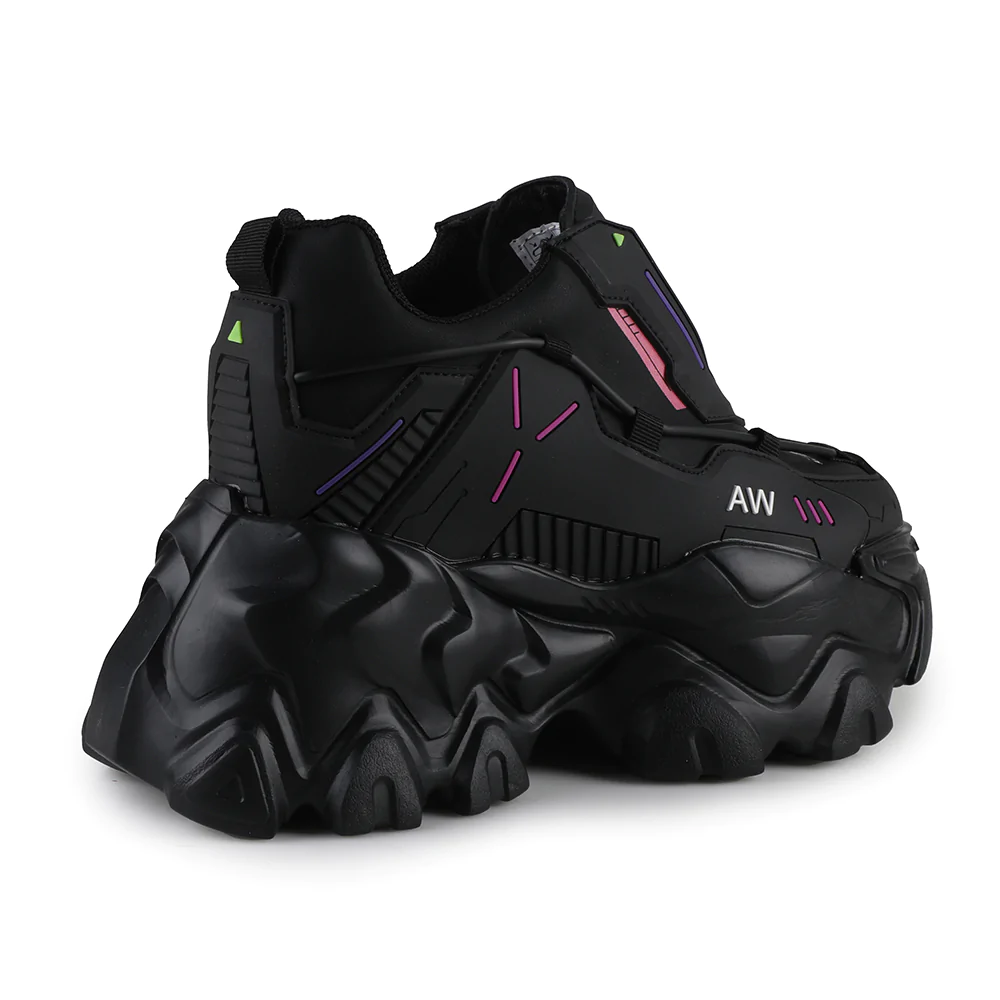 Anthony Wang Shoes - Pomegranate Cyberpunk Platform Sneaker ...