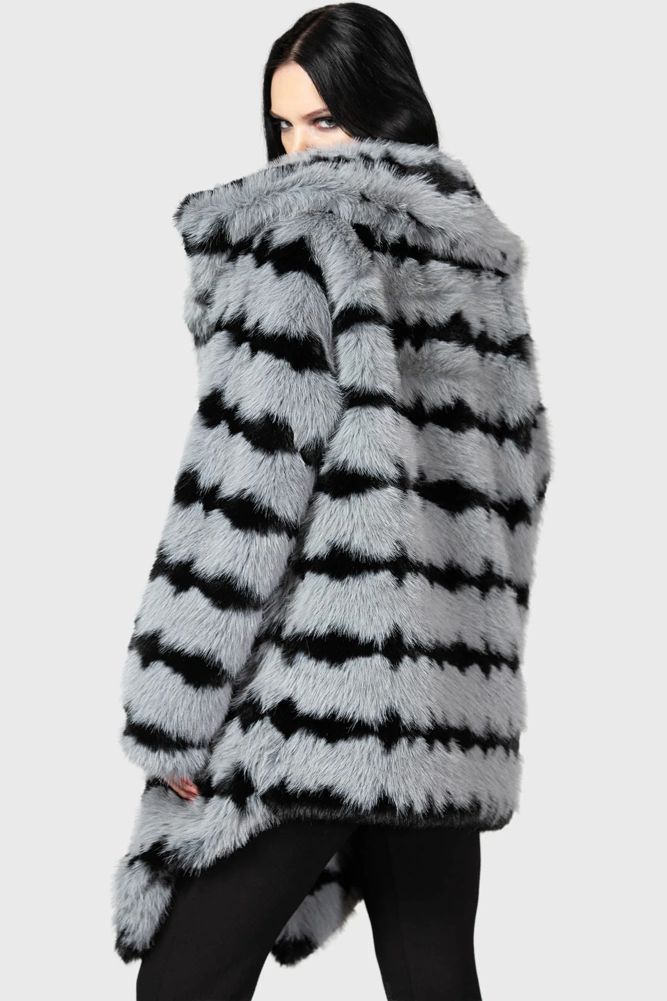 Killstar - Highlands Hellstorm Faux Fur Coat | Borderline Plus