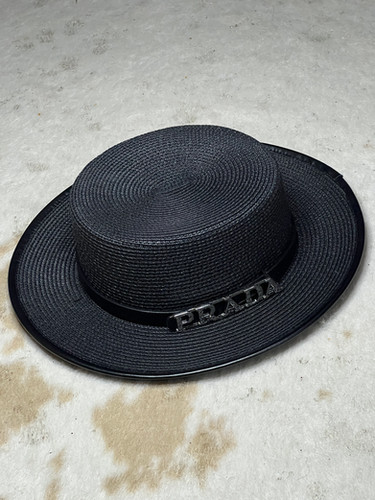 Custom Black Prada Straw Crown | Crown Heavy