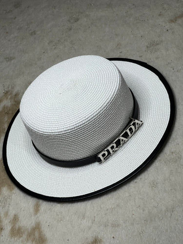Custom White Prada Straw Crown | Crown Heavy