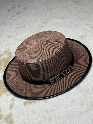 Custom Brown Prada Straw Crown | Crown Heavy