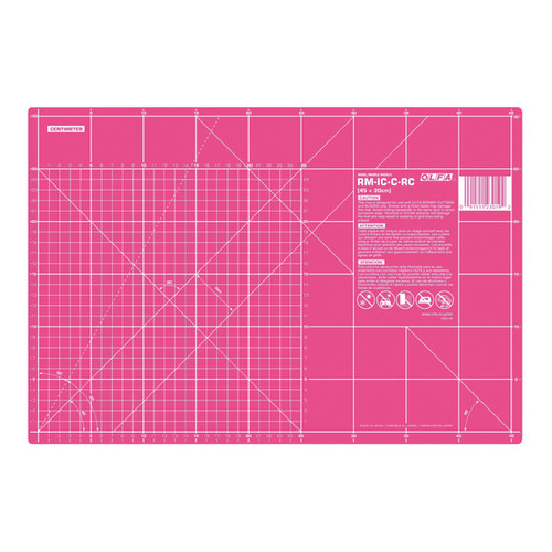 Olfa Pink Cutting mat 45cm x 30cm | The Threadery