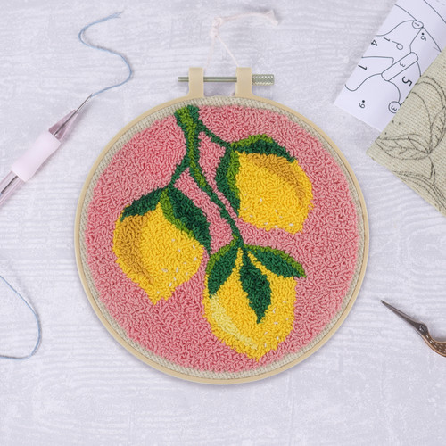 Punch Needle Kit - Lemons | The Threadery