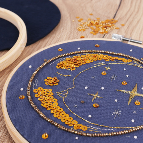 Embroidery Kit - Moon | The Threadery