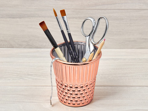 Thimble Desk Craft Organiser Rose Gold | The Threadery