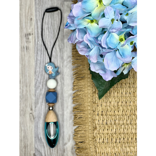 BD06 Beautiful Blue Mermaid - Beaded Car Diffuser | Unique Treasures