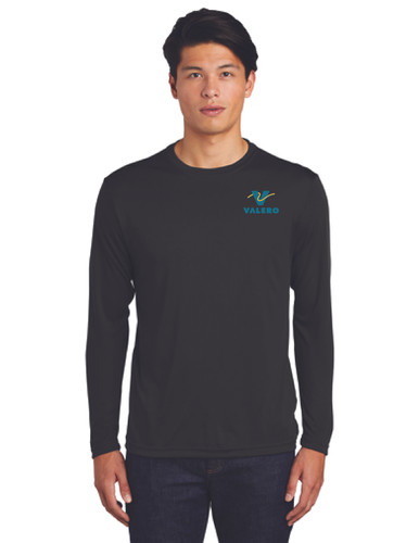 VALERO / Black Dri-Fit Long Sleeve Shirt / Men / Embroidery | CIMARRON ...