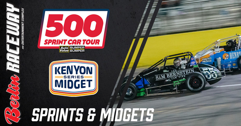 500 Sprint Car Tour to return to Berlin Raceway with Kenyon Midgets