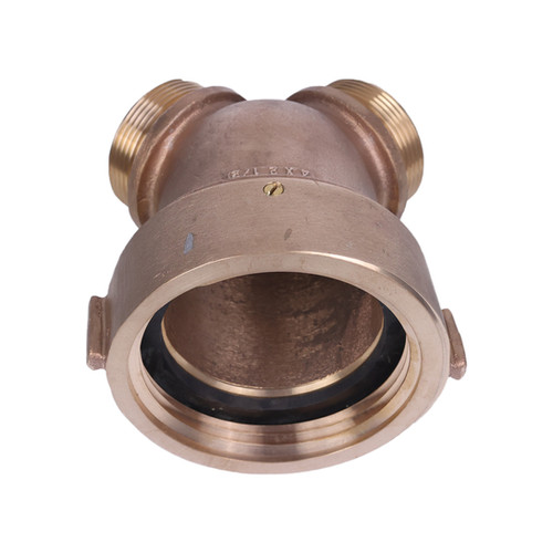 No. 121 Plain WYE Swivel female inlet to (2) male outlets | Service Brass