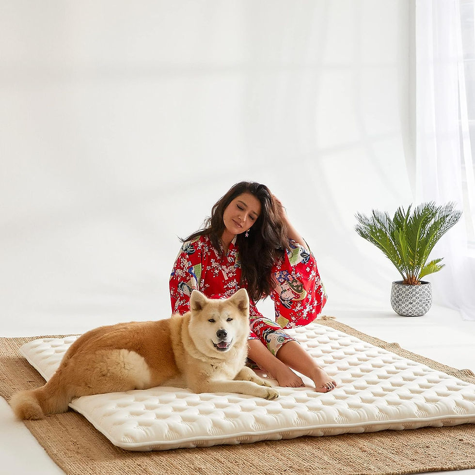 Organic Futon Mattresses from Merino Wool, Cotton, Silk