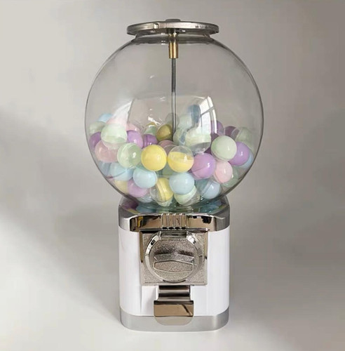 White Gashapon Machine (Sphere Shape), Japan candy toy vending machine ...