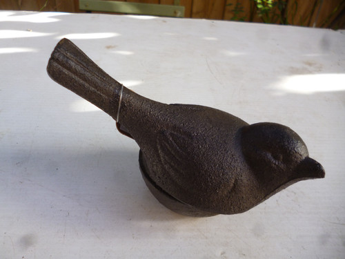Rustic cast iron bird key hider | Antique Effects