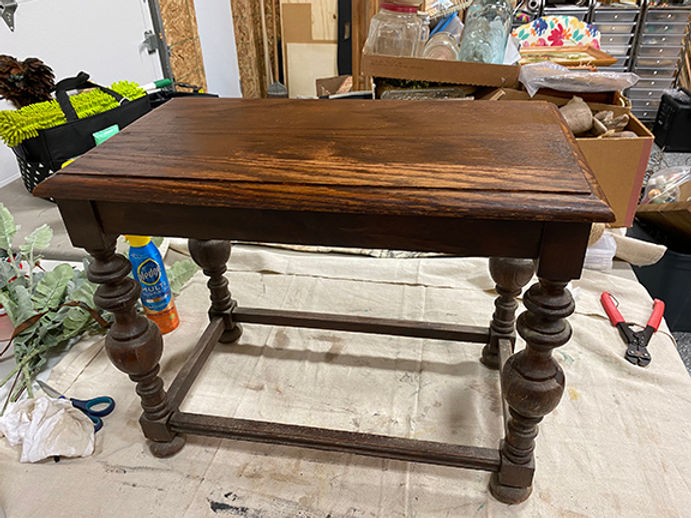 Milk Painted Table/Bench