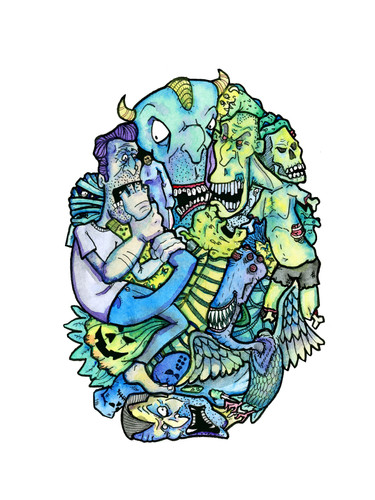 Monster Mash Print | Danny Rings