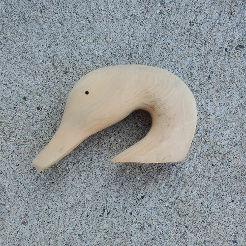 Wooden Head - Bent Neck Goose | Fowl Foolers