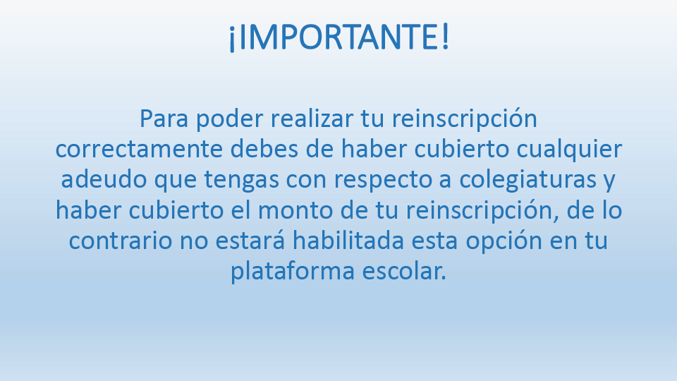 ¿cómo realizar tu proceso de reinscripción en línea?