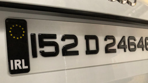 Gel Number Plates 3D Oblong x 2 with 50mm font | nowplates