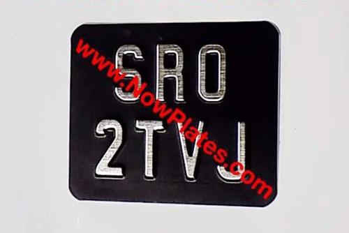 Pressed Motorcycle Plate Small No's with a Colour and Size Choice ...