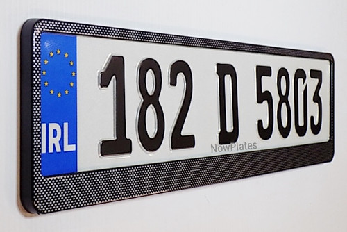 Custom Black Number Plate Frame (s) F06 | nowplates