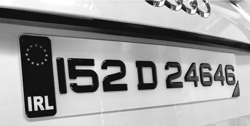 Gel Number Plate x 1 Oblong 3D with 50mm font Tinted or White | nowplates