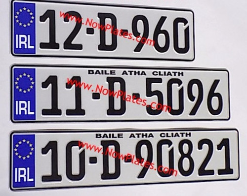 Small Front German FE Font or NCT Pressed Plate with a Flag and Size ...