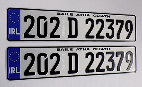 Pair of IRL German Pressed Number Plates | nowplates