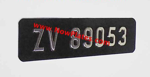 Small Front Plate with a Colour Choice 11" x 3"ins | nowplates