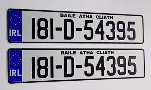 Pair of NCT Legal IRL Pressed Number Plates | nowplates