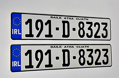 Pair of IRL German Pressed Number Plates | nowplates