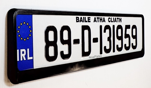 Custom Black Number Plate Frame (s) F08 | nowplates