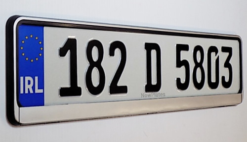 Custom Black Number Plate Frame (s) F02 | nowplates