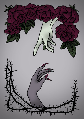 Hand of Goth A4 Print Full Colour (Digital) | RowenaCravenheart