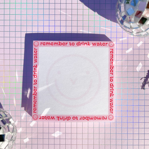 Remember to Drink Water Sticky Notes | Happy Day Design Co