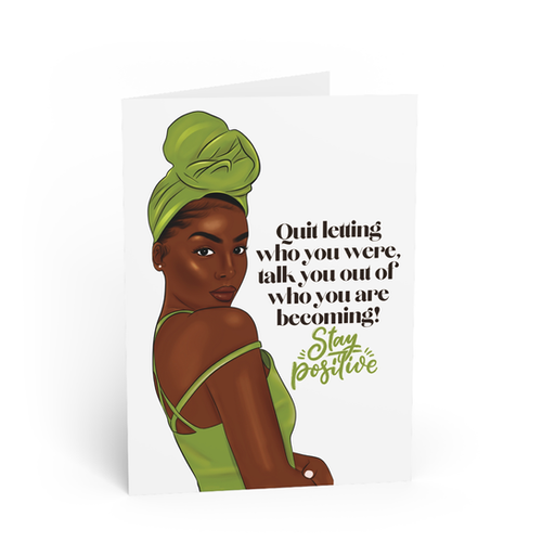 Stay Positive Greeting Card | PVO