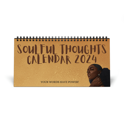 Soulful Thoughts 2024 Desktop Grid Calendar | PVO