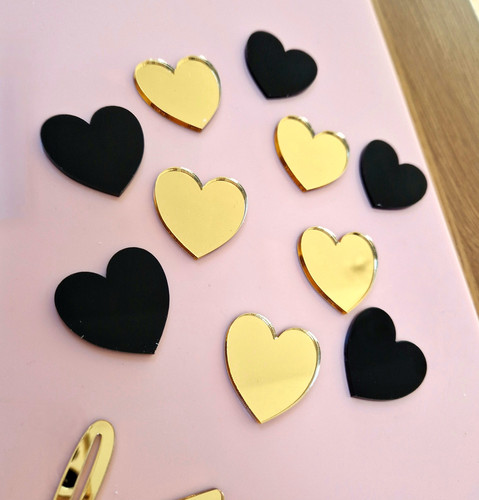 Mini Acrylic Hearts | Nancy Loves | Hearts | Valentine's Collection