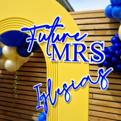 Double Layer Acrylic Text 60cm | Nancy Loves | 3d Acrylic text